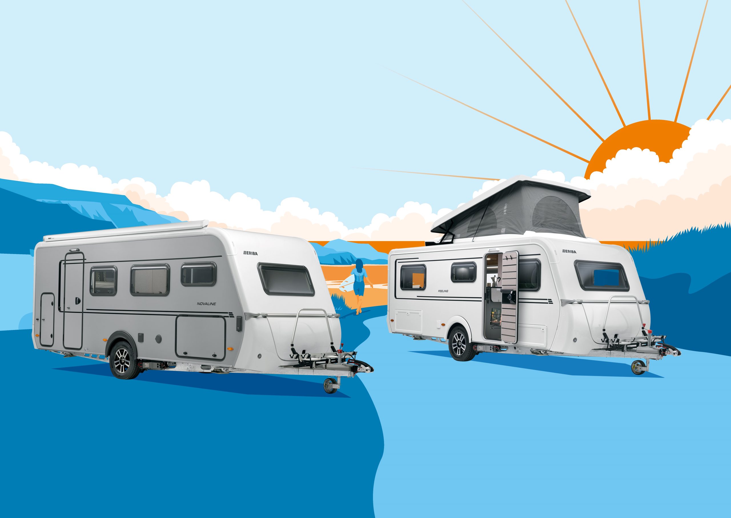 Eriba lanceert compleet nieuwe caravan 'Novaline' - Camp to Go